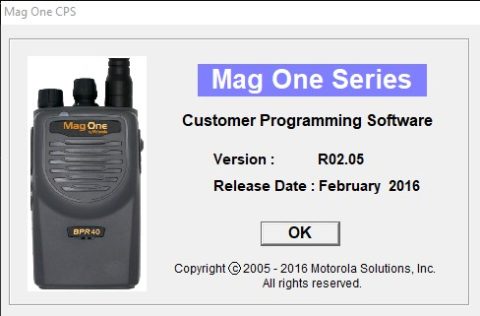 Mag One BPR40 Customer Programming Software CPS Programming Assistance ...